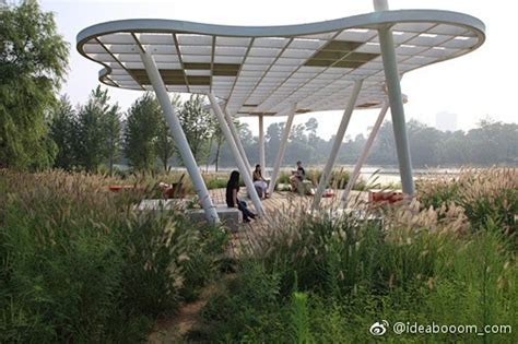 丨l丨创意景观廊架设计遮阳遮雨顶棚构筑物公园广场居住区廊架 花瓣网
