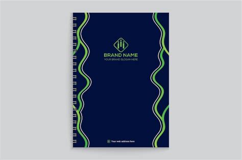 Premium Vector Minimal Notebook Cover Design Template