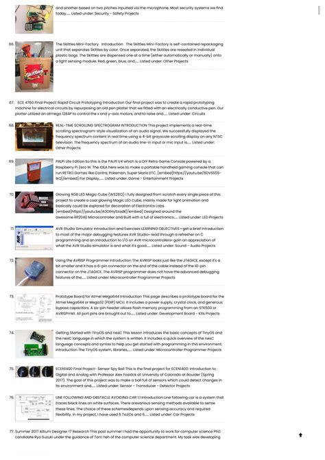 Advanced View Of Atmega Microcontroller Projects List Atmega Avr Pdf