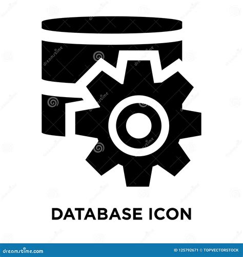 Database Icon Vector Isolated On White Background Logo Concept Stock Vector Illustration Of
