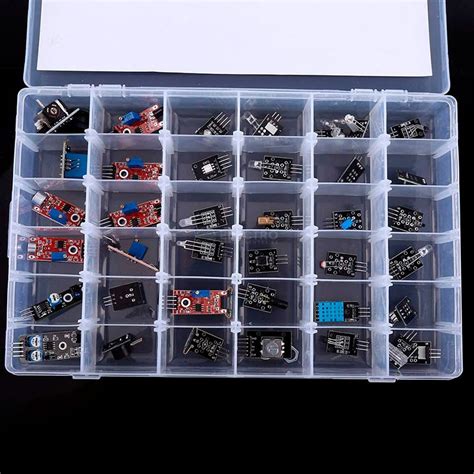 Kit De 37 Sensores Para Arduino Con Caja Organizadora 37 En 1 Lote Modulos Diy