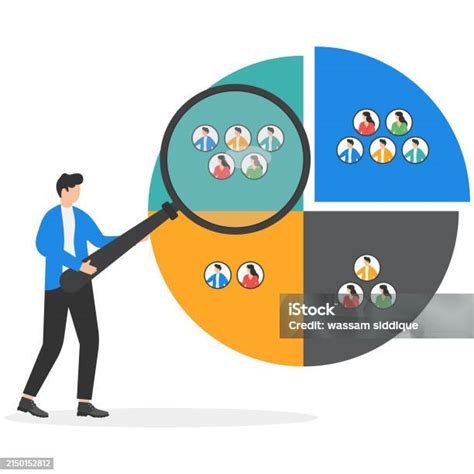 Customer Segment Analysis For Marketing Or Advertising Concept Target Audience Consumer Or User