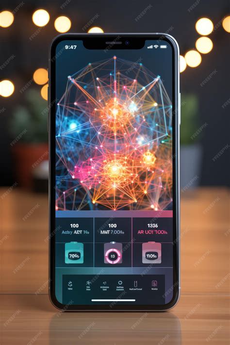 Premium Photo Mobile App Ui Mockup Generate A Sleek And Modern Ui