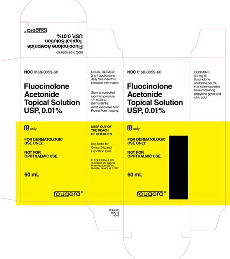 Dailymed Fluocinolone Acetonide Solution