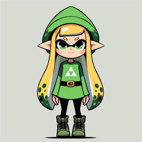 Link X Splatoon By Zefrainsane On Deviantart