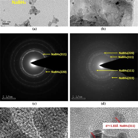 Tem Photographs A B Selected Area Diffraction Patterns Sadp C