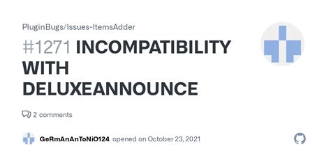 Incompatibility With Deluxeannounce · Issue 1271 · Pluginbugsissues