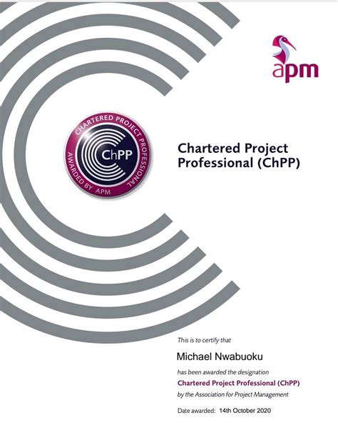 Michael Uche Nwabuoku Fellow Fapm Chartered Chpp Apm Ipma B On Linkedin I Am Pleased To