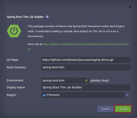 spring boot thin jar builder for running java microservices virtuozzo