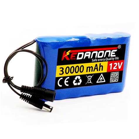 휴대용 슈퍼 충전식 리튬 이온 배터리 팩 용량 Dc 126v 30ah Cctv 캠 모니터 및 충전기 12v 30000mah 신제품 Aliexpress