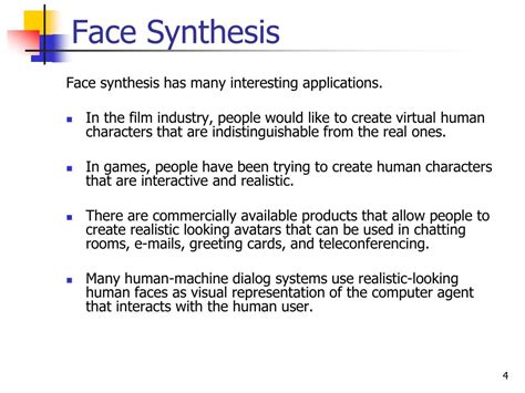 Ppt Face Synthesis Powerpoint Presentation Free Download Id 318423