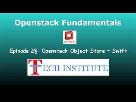 Openstack Object Store Swift Redhat Openstack Platform Tutorial YouTube