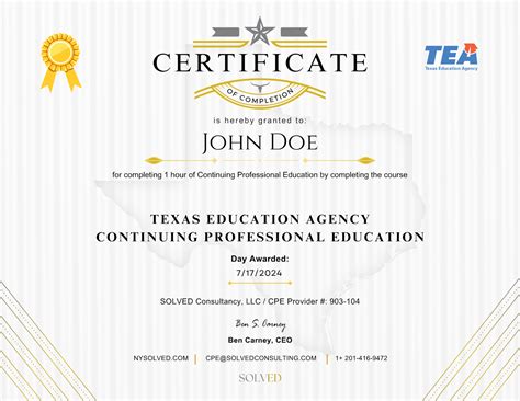 Texas Educators Guide To Cpe Requirements And Courses Solved Consulting