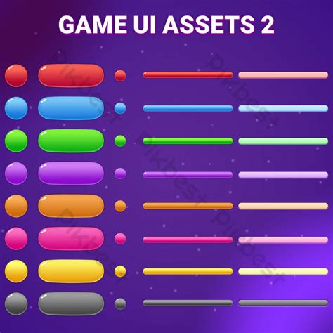 Casual Game Ui Kit Complete Assets Button Pack UI PSD Free Download