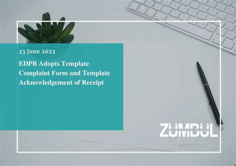 Edpb Dpas Templatecomplaint Legal Compliance Legalnews Law