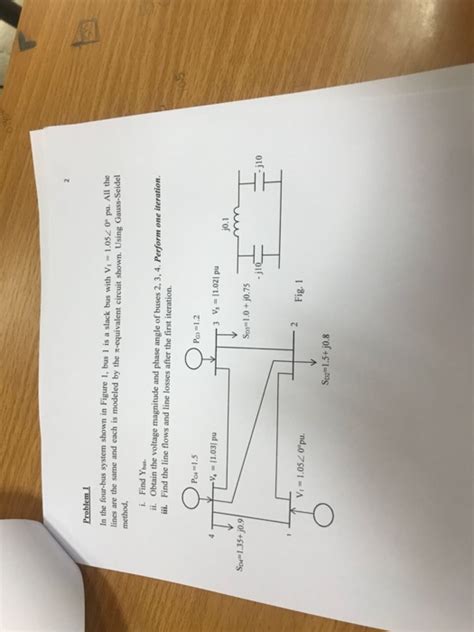 solved problem four bus system shown in figure 1 bus 1 is a