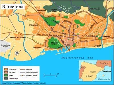 Map Of Barcelona Maps