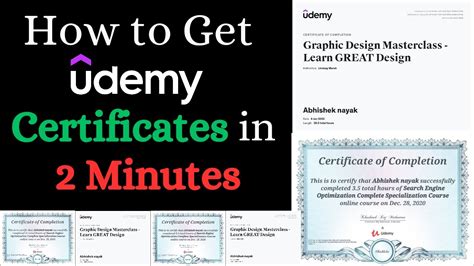 How To Download Udemy Certificate In 2 Minutes Best Tricks To