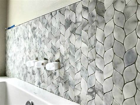 Leaf Pattern Backsplash Tile Leafimagespics