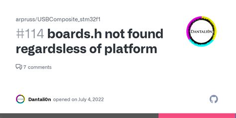 Boardsh Not Found Regardsless Of Platform · Issue 114 · Arprussusbcompositestm32f1 · Github