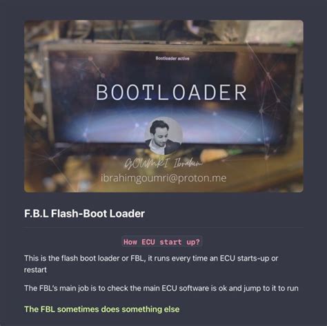 Ibrahim Goumri On Linkedin Bootloader Automotiveengineering