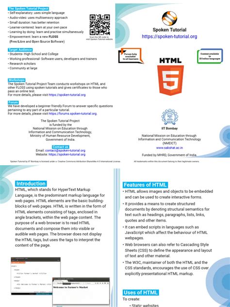 Html Brochure English Pdf Html World Wide Web