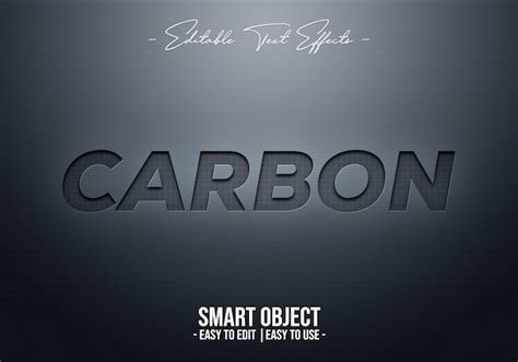 Premium PSD Carbon Text Style Effect