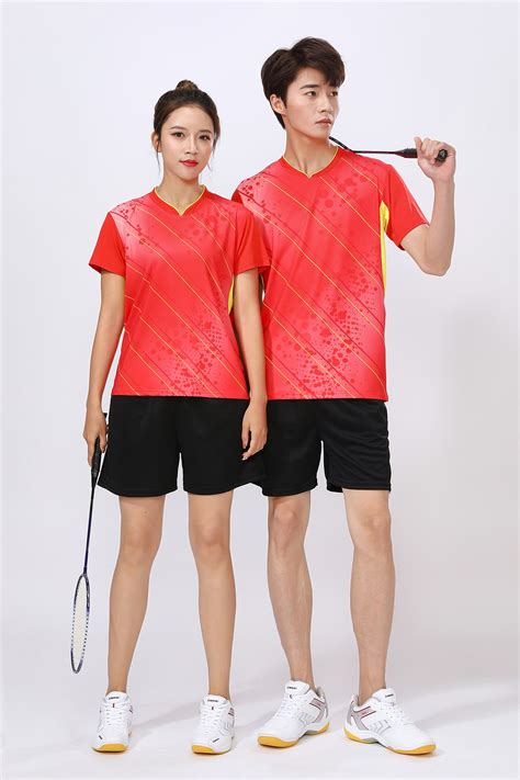 羽毛球服男女高颜值套装夏季运动速干短袖大赛服学生户外运动服 阿里巴巴