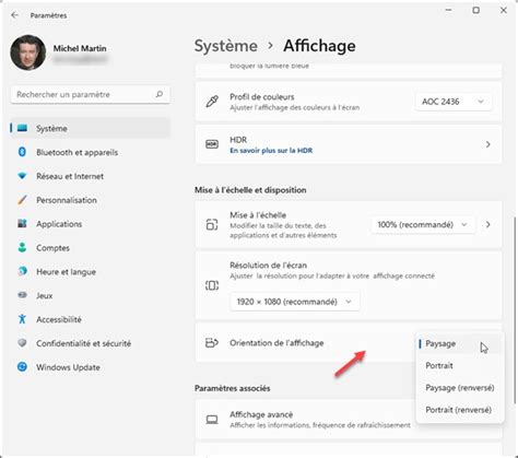 Windows 11 Orientation De Lécran Médiaforma