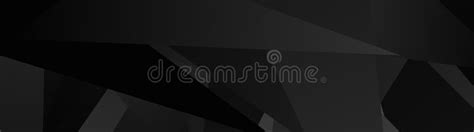 Geometric Abstract Background With Dark Gray Polygonal Shapes And Overlapping Angles Stock