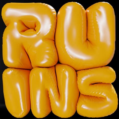 Create 3d Inflated Text In Blender By Rayanalfajri29 Fiverr