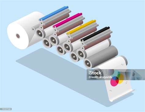 Cmyk 인쇄 인쇄기에 대한 스톡 벡터 아트 및 기타 이미지 인쇄기 프린터하기 판화 일러스트레이션 기법 Istock