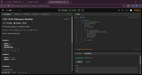 Tanu Bisui On Linkedin Problem No 1137 N Th Tribonacci Number Initialize An Array Arr With