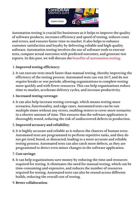 Ppt 7 Remarkable Benefits Of Automation Testing Businesses Should Know Powerpoint Presentation