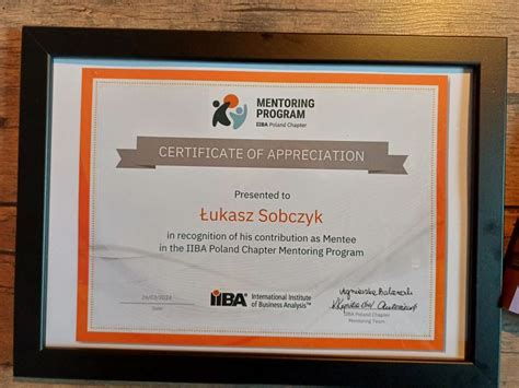 Lukasz Sobczyk On Linkedin Thank You Iiba Poland Chapter For This