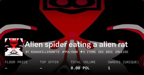 Alien Spider Eating A Alien Rat Collection Opensea