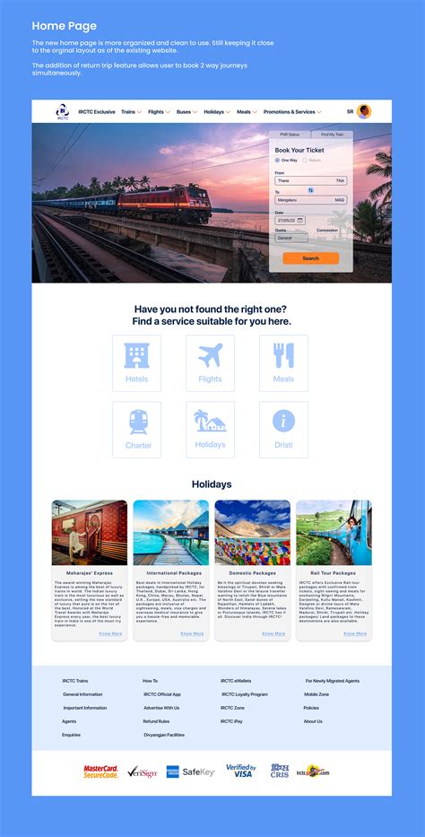 IRCTC Redesign On Behance IRCTC Redesign On Behance