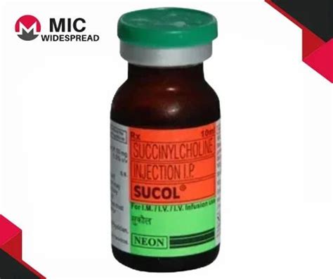 Succinyl Choline Chloride Sucol Injection At Rs 40vial Sarthana