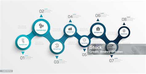 8가지 옵션 단계 또는 프로세스가 있는 인포그래픽 디자인 템플릿 0명에 대한 스톡 벡터 아트 및 기타 이미지 0명 개념 계획 Istock