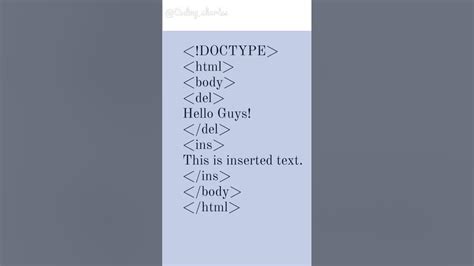 Ins Tag Shorts Shortvideo Short Css Html Htmltags Coding