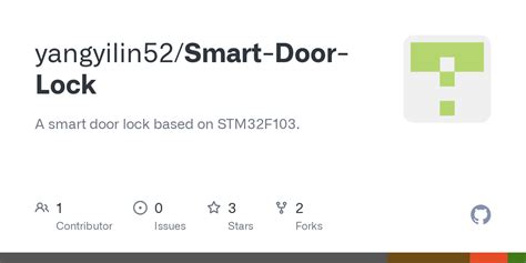 GitHub Yangyilin52 Smart Door Lock A Smart Door Lock Based On STM32F103