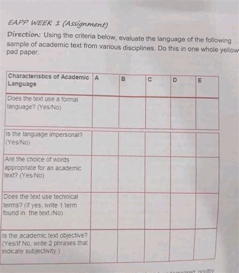 EAPP WEEK 1 Assignment Direction Using The StudyX