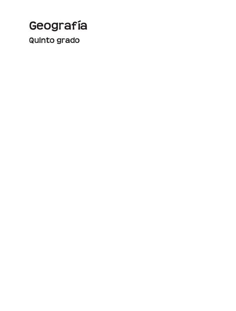 Pagina 100 Libro Geografia Quinto Grado