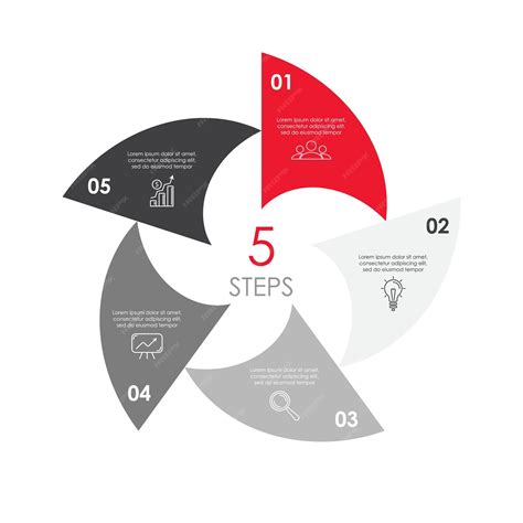 Premium Vector Vector Circle Chart Infographic Template For Cycle Diagram Graph Web Design