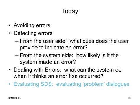 Error Detection And Correction In Sds Ppt Download