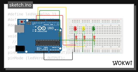 Projeto Led SemÁfoto Wokwi Esp32 Stm32 Arduino Simulator