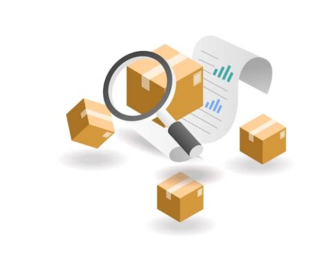 Premium Vector Isometric Illustration Concept Delivery Data Analysis