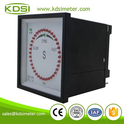 High Quality Professional F96 Sm 100v Sync Pulse Type Panel Led Generator Synchroscope Meter