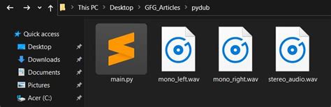 Splitting Stereo Audio To Mono With Pydub Geeksforgeeks