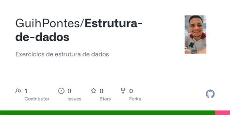 GitHub GuihPontes Estrutura de dados Exercícios de estrutura de dados